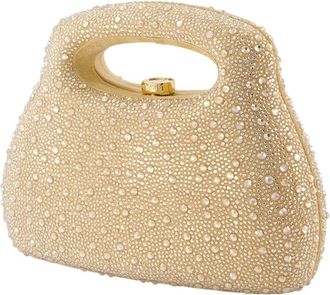 Cult Gaia Mimi Top Handle Clutch - Gold