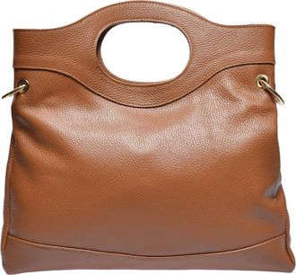 Anna Luchini Braun Rindsledertasche