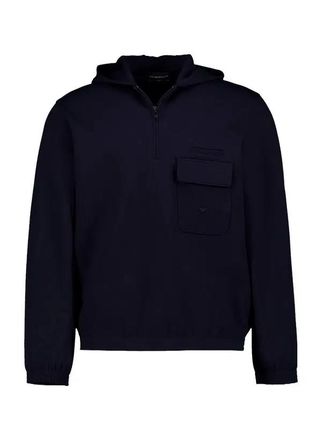 Emporio Armani Herren Troyer blau unifarben