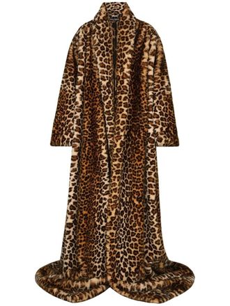 Dolce & Gabbana KIM DOLCE&GABBANA Mantel mit Leoparden-Print - Braun