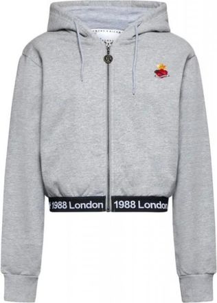John Richmond Femme, Sweatshirts et sweats &agrave; capuche, Gris, Taille: 38 FR Uwa25155Fe Hooded SweaT-shirt