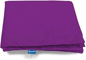 Bruni Housse de pouf amovible (violet) avec housse int&eacute;rieure - Housse de pouf pour tous les poufs rectangulaires de 180 x 140 cm, housse de pouf XXL pour l