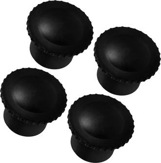 BESPORTBLE 4 St&uuml;ck W&auml;schest&auml;nder Endkappen aus Langlebigem PP Kunststoff Universelle Kleiderb&uuml;gel Endst&uuml;cke f&uuml;r Gardinen und Kleiderstangen Einfache Montage ruts