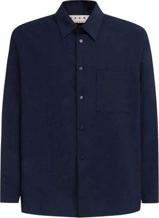 Marni Homme, Chemises, Bleu, Taille: 2XL L/S Shirt