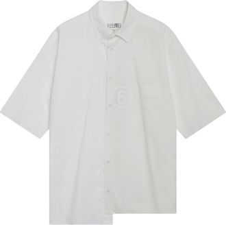 Maison Margiela Homme, Chemises, Blanc, Taille: XL Short Sleeve Chemises