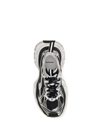 Balenciaga Womens Sneakers 3xl Black-Silver Upper Polyurethane Trainers Black/silver