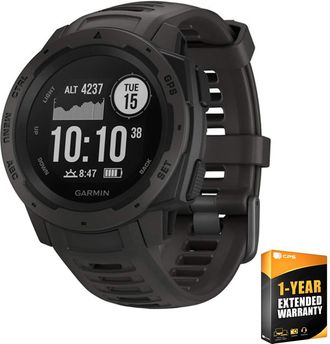 Garmin Instinct - wasserdichte GPS-Smartwatch mit Sport-/Fitnessfunktionen. Herzfrequenzmessung am Handgelenk, Fitness Tracker und Smartphone Benachrichtigun