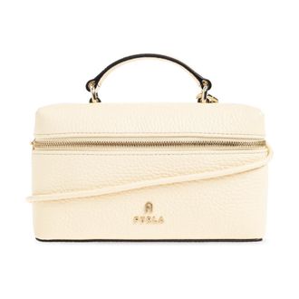 Furla Femme, Sacs, Beige, Taille: ONE Size Camelia Micro Cosmetic Bag