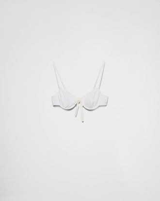 Prada BH aus Jersey mit Schleife