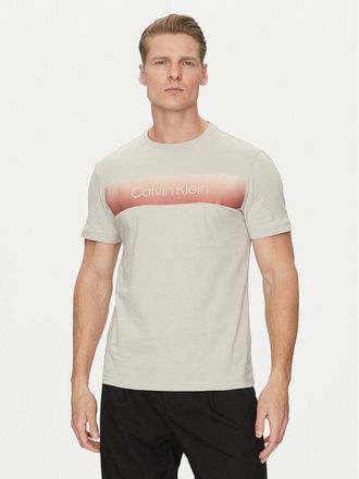 Calvin Klein T-Shirt Linear Ombre K10K114163 Grau Regular Fit