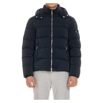 Moorer Blaue Bomberjacke Brett-Os Stil - - Jackets - Herren - Blau - 2XL