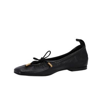Alohas Alohas, Femme, Chaussures, Noir, Taille: 41 EU Ballerines noires en cuir