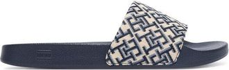 Tommy Hilfiger Pantoletten Monogram Pool Slide FW0FW09423 Dunkelblau