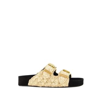 Isabel Marant Raffia Schnallen Sandalen - - Shoes - Damen - Beige - 39 EU