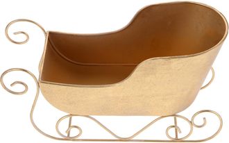 Garneck Weihnachtsschlitten Dekoration aus Eisen Miniatur Schlitten Anhänger Tischdeko Festlich Kompakt für Weihnachtsfeier Wohnzimmer Küche