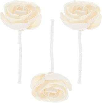 NUOBESTY 3 St&uuml;ck Duftdiffusor mit K&uuml;nstlichen Kamelienbl&uuml;ten Baumwollseil Realistisches Design Aromatherapie f&uuml;r Yoga B&uuml;ro und Auto