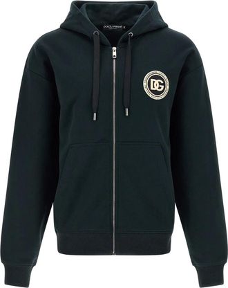 Dolce & Gabbana Homme, Sweatshirts et sweats &agrave; capuche, Vert, Taille: XL Sweat &agrave; capuche