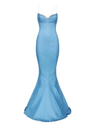 Ludovic de Saint Sernin robe en jean - Bleu