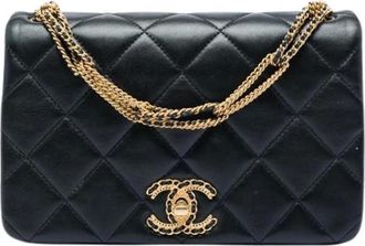 Chanel Pre-owned Cuir sacs-chanel - Femme - Pre-owned - Noir - Taille: ONE Size