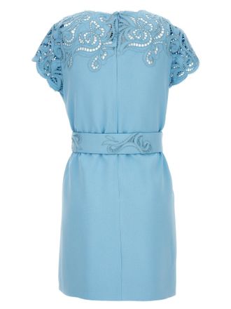 Ermanno Scervino Lace-Trimmed Dress - Blue