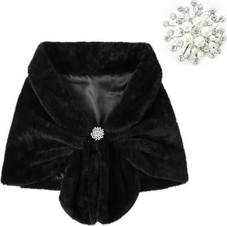 Generic Châle élégant en synthétique pour femme adapté aux fêtes et à lhiver - accessoire polyvalent pour mariage et mariée pièce indispensable pour toute ten