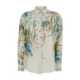 Mantero 1902 Femme, Blouses et Chemises, Multicolore, Taille: 38 FR Lea Classic shirt