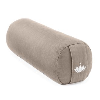 Lotuscrafts Nackenrolle mit Bezug, Yogarolle klein 40 x 13 cm, Yogakissen rund, ideal f&uuml;r Yoga und Pilates, aus Bio-Baumwolle und Bio-Dinkelspelz, GOTS Zertifizie