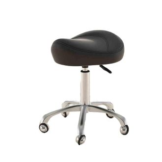 Generic Ergonomischer Sattelhocker, h&ouml;henverstellbarer Arbeitsstuhl, um 360&deg; drehbarer Barhocker, 440 Pfund Tragkraft, geeignet for Sch&ouml;nheitssalons, Bars und