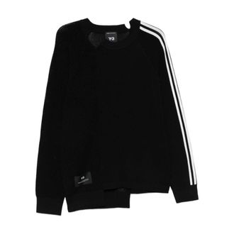 Yohji Yamamoto Logo Strickpullover - - Knitwear - Herren - Schwarzk - XS