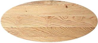 vidaXL Dessus de table 140x60x2 cm bois de chêne massif ovale vidaXL