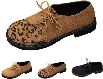 Generic Mocassins et mocassins pour femme, chaussures de marche avec talon plat, bout rond, ballerines, chaussures bateau &agrave; semelle plate, mocassins, style r&eacute;