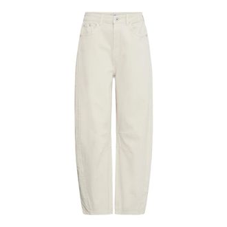 Ichi Ichi - Pantalon - Femme - Jeans - Beige - Taille: W33