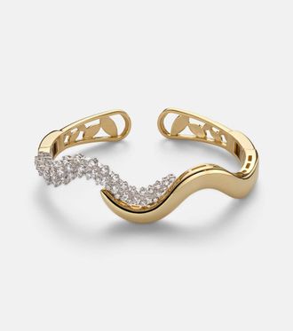 Yeprem Armreif Golden Strada aus 18kt Gelbgold (750/1000) mit Diamanten