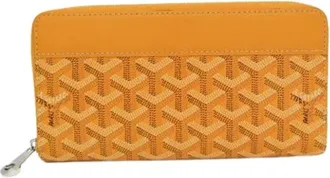Goyard unisex, Pre-owned, Jaune, Taille: ONE Size Portefeuille en toile Pre-owned