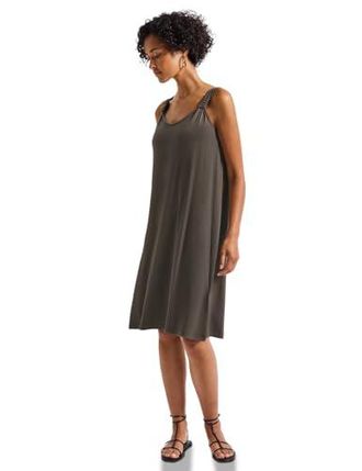 Street One A144567 Robe avec noeud, Marron Nomad, 36 Femmes