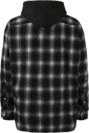 Miharayasuhiro Mihara Yasuhiro, Homme, Chemises, Noir, Taille: S Chemise en coton &agrave; carreaux