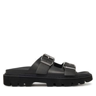 Tommy Jeans Pantoletten Tommy Jeans Double Strap Sandal EN0EN02753 Schwarz