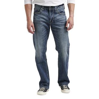 Silver Jeans Co Gordie Jean Coupe Ample Jambe Droite, Vintage Moyen, 40 W/30 L Homme