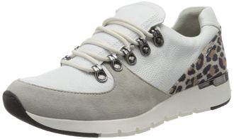 Caprice Caprice Womens Kaia Low-Top Sneakers, White (WHITE/LEO 194), 5 UK