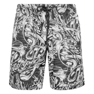 Philipp Plein Homme, Maillots de bain, Noir, Taille: S Swim Trunks