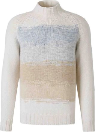 Fedeli pull côtelé à col roulé - Blanc