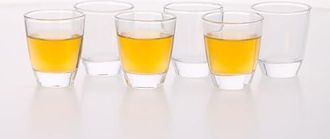 Alpina Shotgläser 6er Set - 45ml Schnapsgläser - Spülmaschinenfestes Glas - Perfekt für Shots und Trinkspiele - Transparent