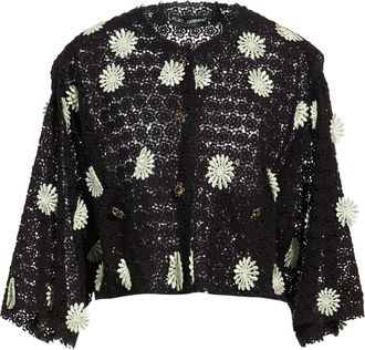 Dolce & Gabbana CABLE-KNIT WOOL-CASHMERE POLO SWEATER