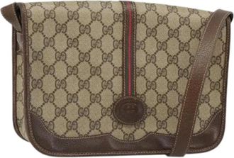 Gucci Sac bandouli&egrave;re vintage GG Canvas Pre-owned - Femme - Pre-owned - Beige - Taille: ONE Size