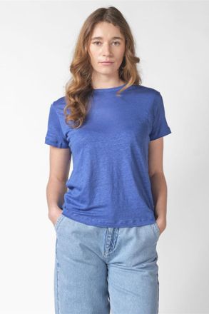 Klitm&oslash;ller Collective Damen vegan T-Shirt Rikke Surf Blau