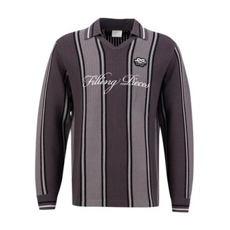 Filling Pieces Gestricktes Football-Trikot - - Knitwear - Herren - Grau - S