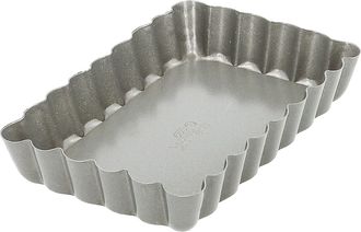 RBV BIRKMANN Birkmann, Mini-Tarteform - Grau - 13 x 8 cm - Karbonstahl - Antihaftbeschichtung