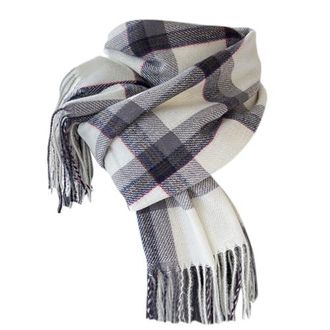 Generic Ch&acirc;le r&eacute;tro cor&eacute;en pour femme - Automne Hiver 2024 - Imitation chaude - Suger, blanc, Taille unique