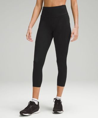 lululemon Pantacourt Fast and Free taille haute Poches pour Femmes - 58 cm - Taille 10