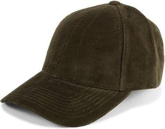 Varsity Casquette en velours c&ocirc;tel&eacute; de coton